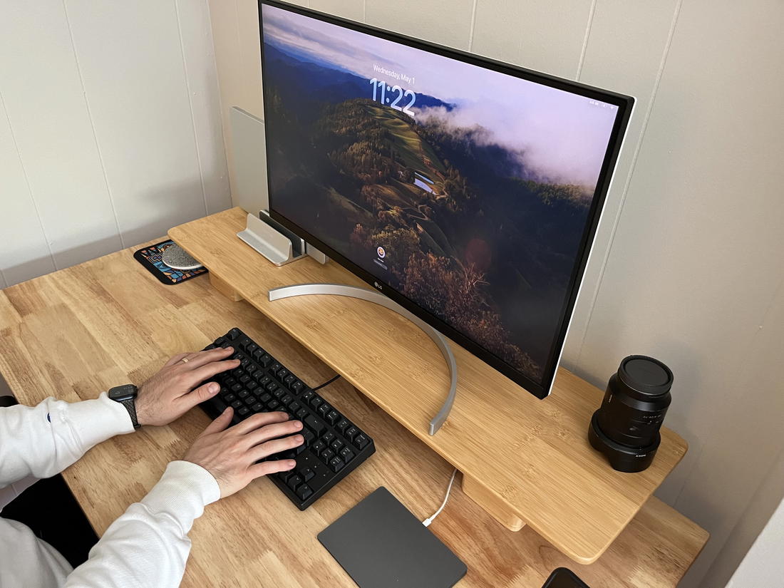 Flexispot Bamboo Monitor Stand Review: Space-Saving Desk Riser